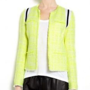 MSGM | Jackets & Coats | Msgm Light Tweed Flouro Jacket Size 42 | Poshmark
